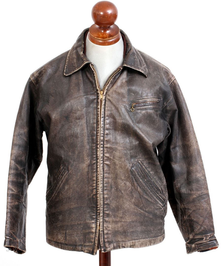 New Mode 1950s leather utility jacket | Vintage-Haberdashers Blog