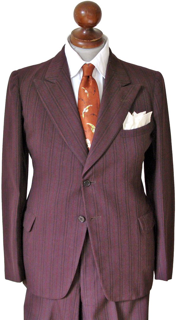 1941 Scotch Woolen Mills peak lapel suit | Vintage-Haberdashers Blog