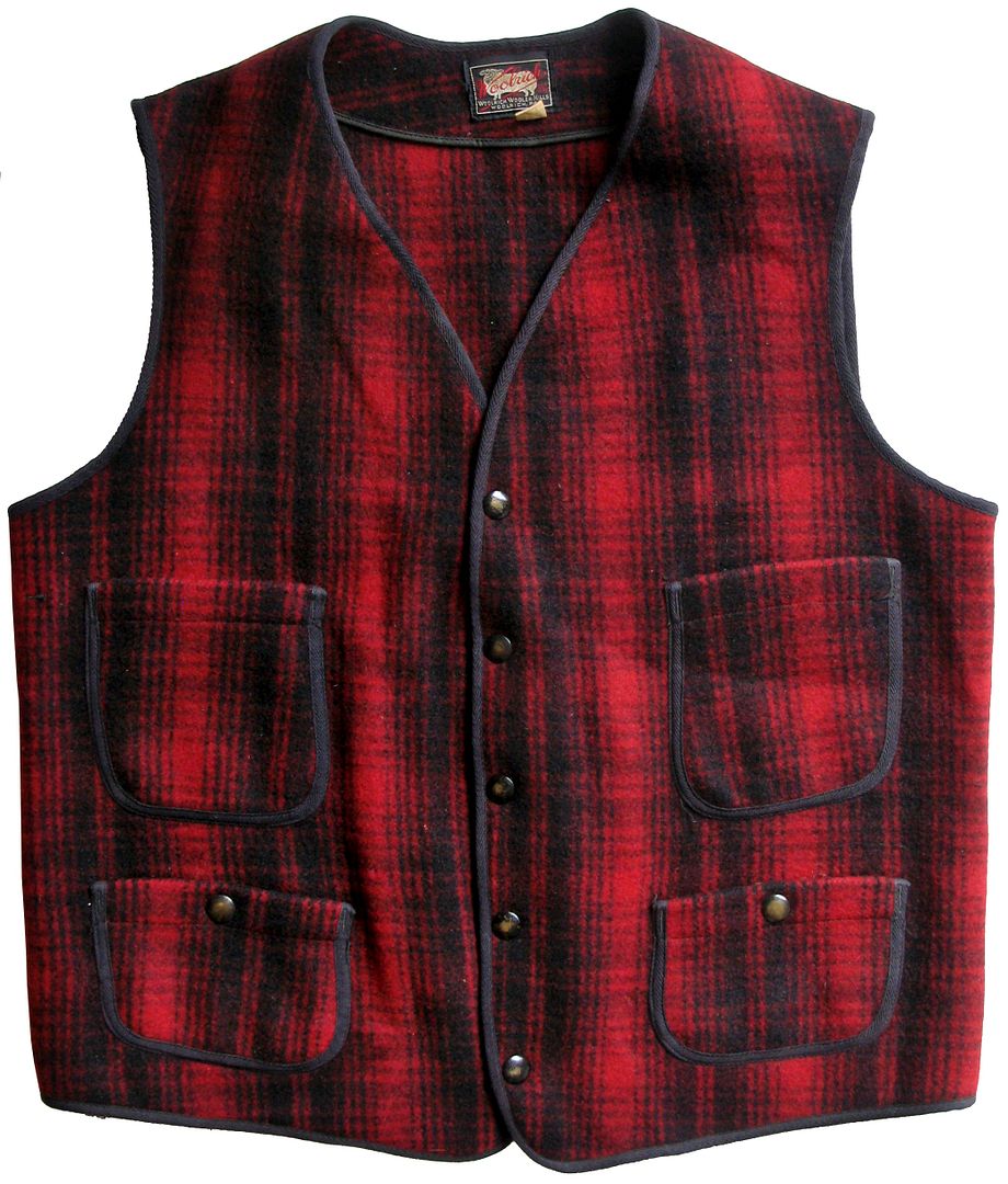 c.1940 Woolrich railroad vest | Vintage-Haberdashers Blog