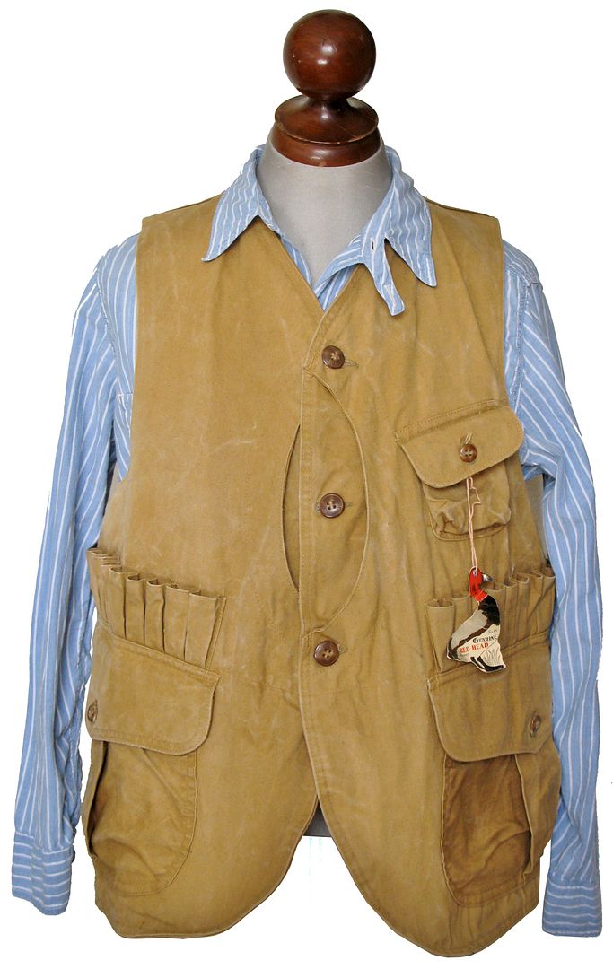 1930s Red Head Brand half-moon hunting vest | Vintage-Haberdashers Blog