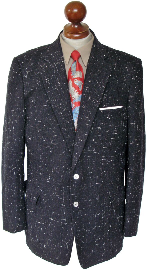 1950s Atomic Fleck black and white jacket | Vintage-Haberdashers Blog