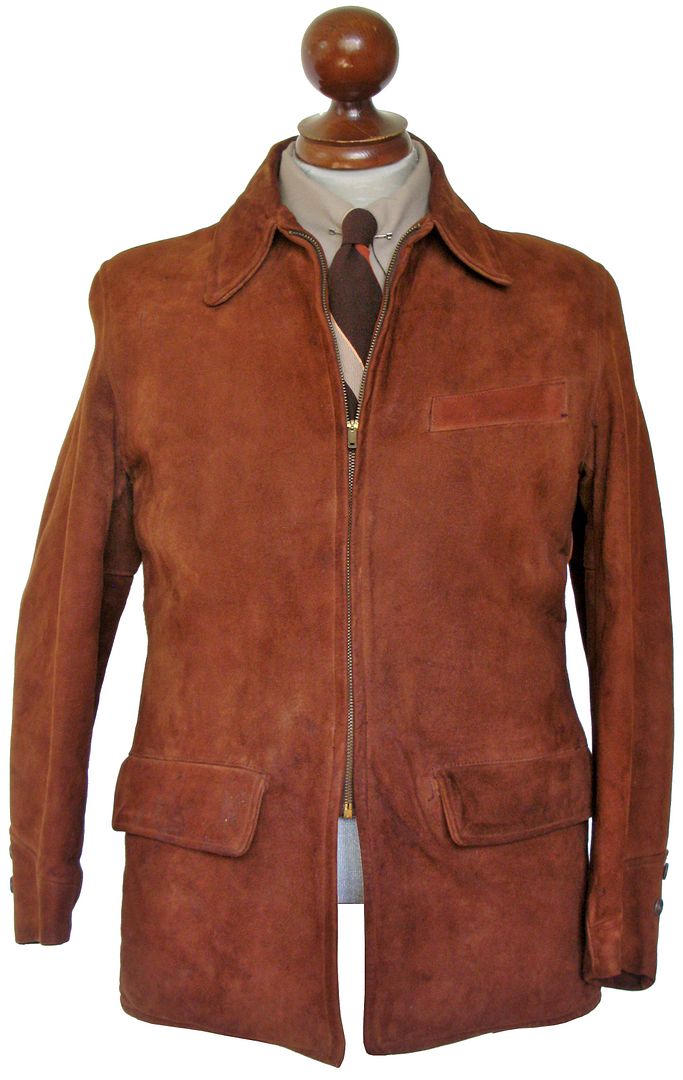 Golden Fleece Half-belt leather jacket | Vintage-Haberdashers Blog