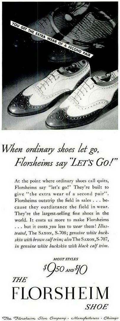 1937 Florsheim Spectator Shoes | Vintage-Haberdashers Blog