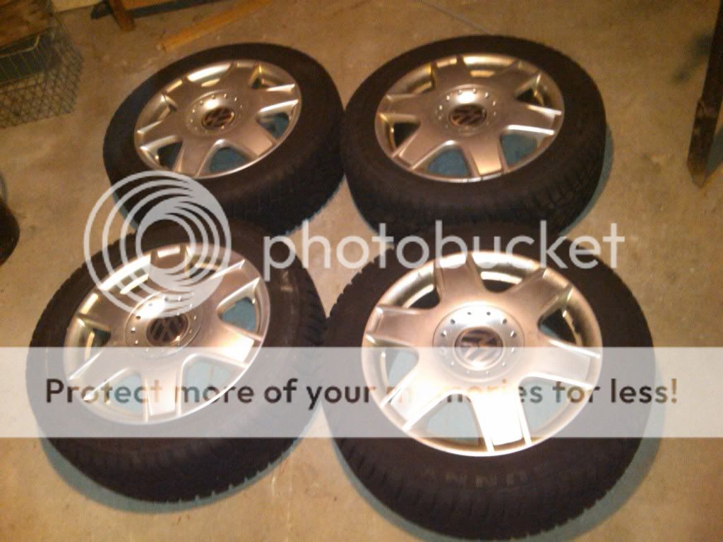 FS 16 inch Lecastellate(VR6) wheels with new snow tires | VW Vortex ...