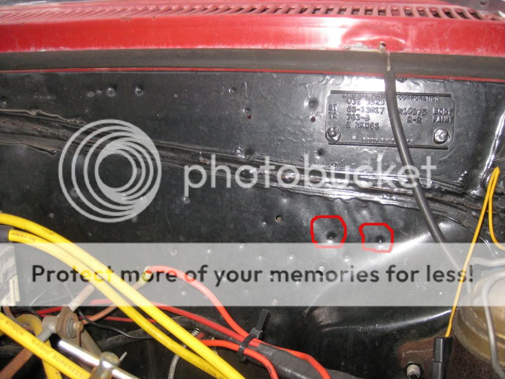 '66 Oil Line Routing Thru Firewall | Team Chevelle